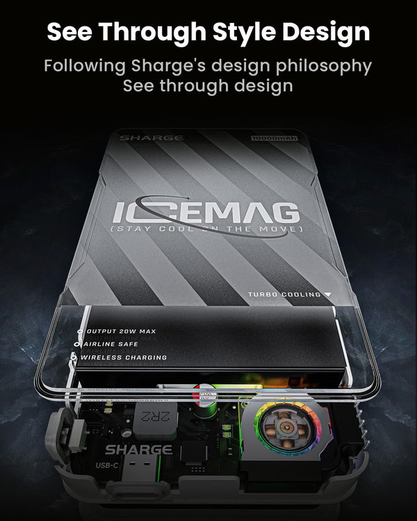 ICEMAG Magnetic Power Bank, World's First 10000mAh Battery Pack with A ...